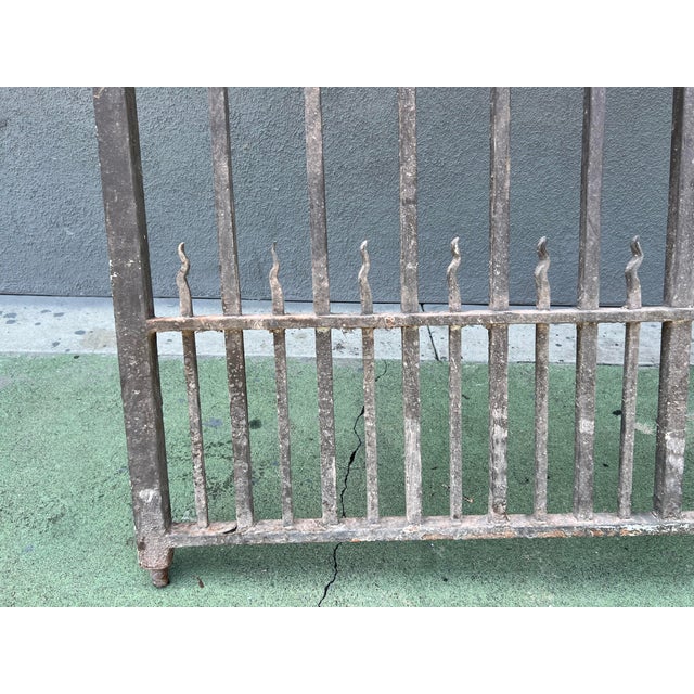 1920s Oversized Gothic Driveway Gates in Solid Iron - Set of 2 | Chairish