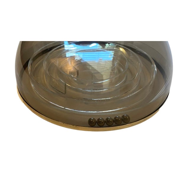 Vintage Large Smoked Acrylic Dome Maze/Labyrinth Game Object, C. 1970 ...