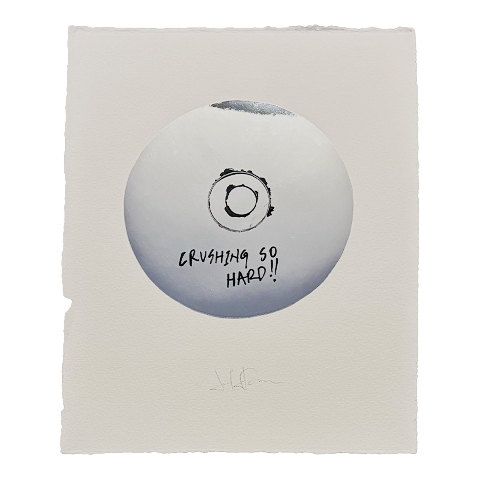 "Crushing So Hard Cd" Original Artwork by Jake Poser | Chairish