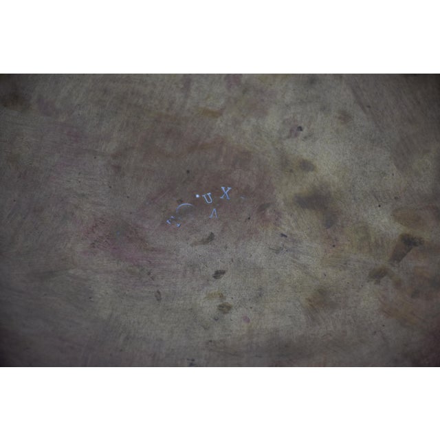 Antique Two-Plate Scale, Wood, Copper and Brass | Chairish