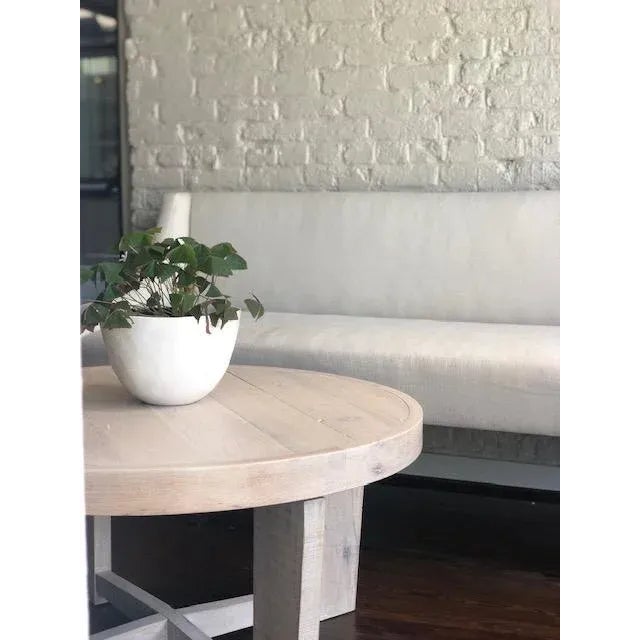 Contemporary Modern Solid Oak Table | Chairish