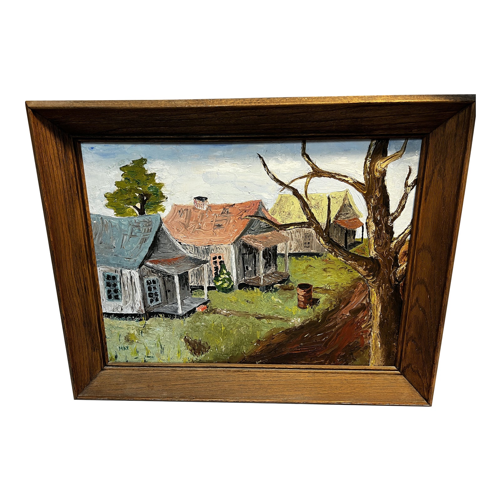 Early 20th Century Landscape Oil Painting on Canvas by Donald May of ...