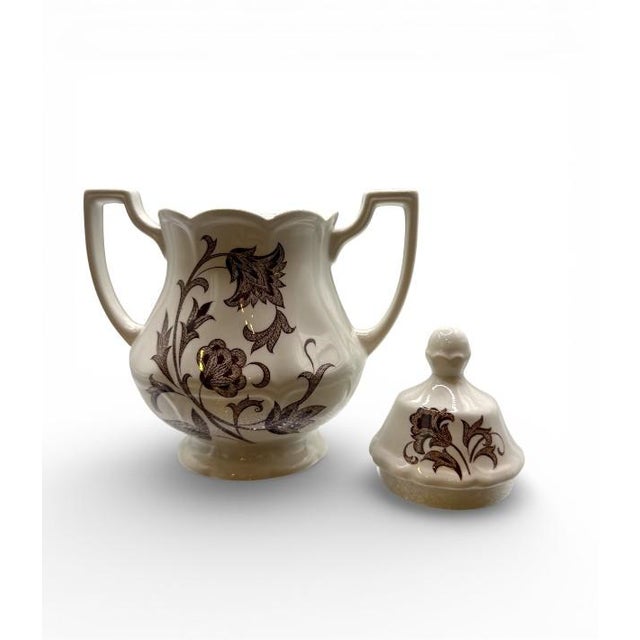 Vintage MCM Royal Staffordshire J&g Meakin “Windsong” Creamer + Lidded ...