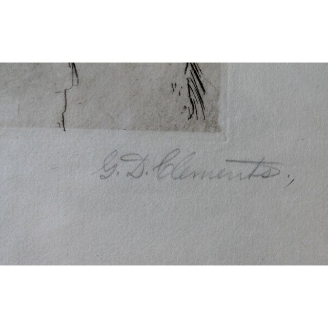 Gabrielle DeVeaux Clements Etching, "A Tramp" | Chairish