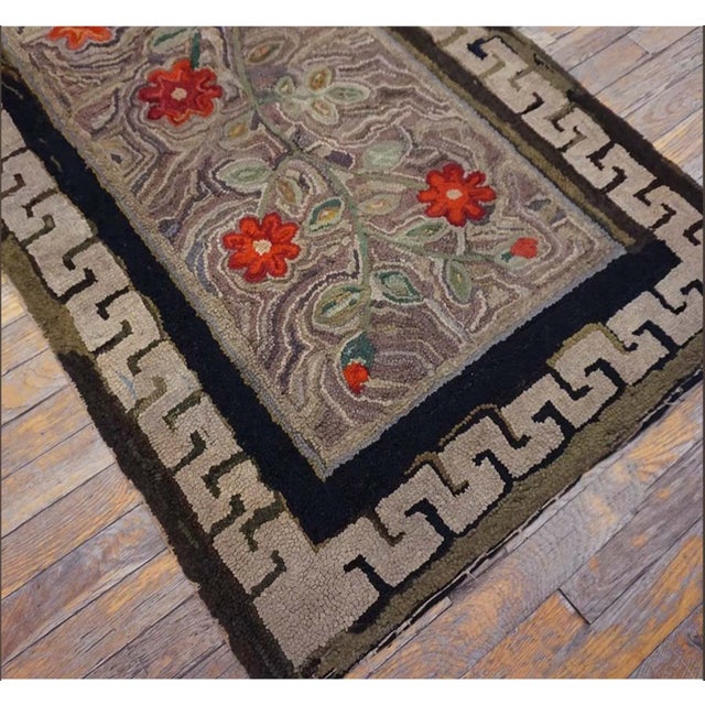 Early 20th Century American Hooked Rug | Chairish