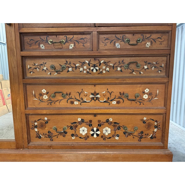 Complete Wardrobe Chifforobe With Shelves and Drawers | Chairish