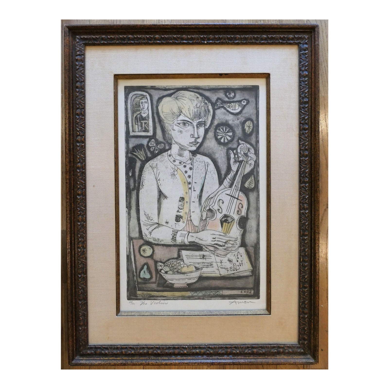 Irving Amen (American 1918-2011) Signed and Numbered Lithograph "The ...