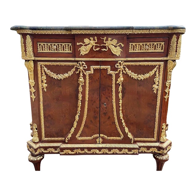 Late 19th Century French Louis XVI Bahut Cupboard in Mahogany and Beech ...