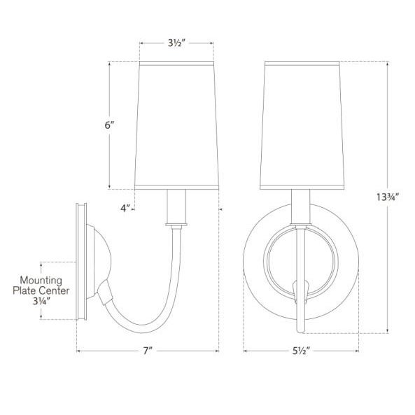 Thomas O'Brien for Visual Comfort Signature Elkins Sconce in Hand ...
