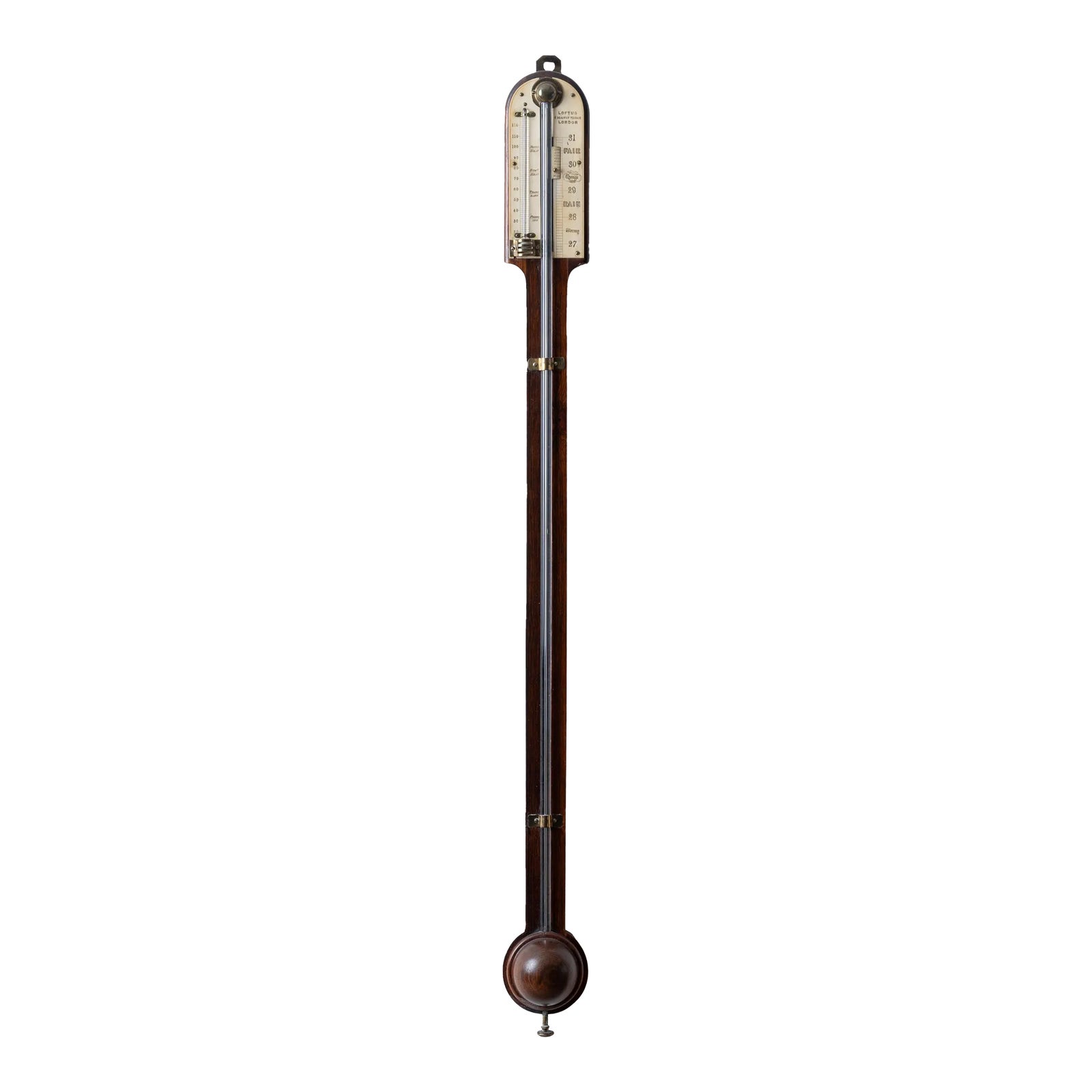 English Stick Barometer by Loftus, London, 19th Century | Chairish