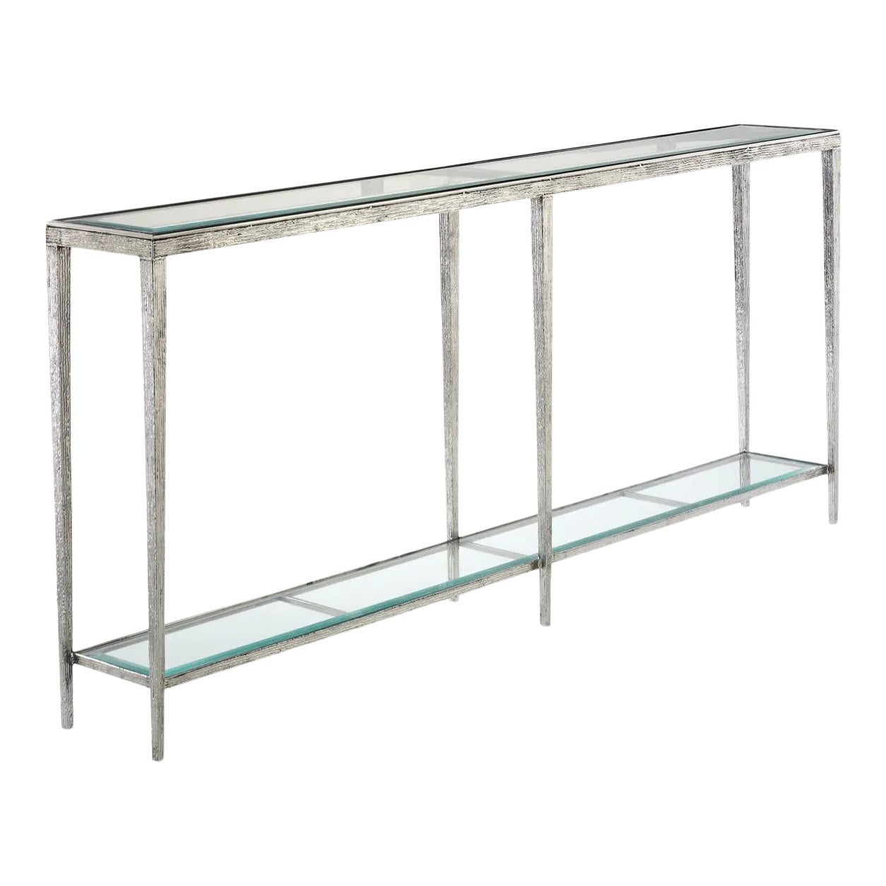 Maitland-Smith Jinx Large Nickel Console | Chairish