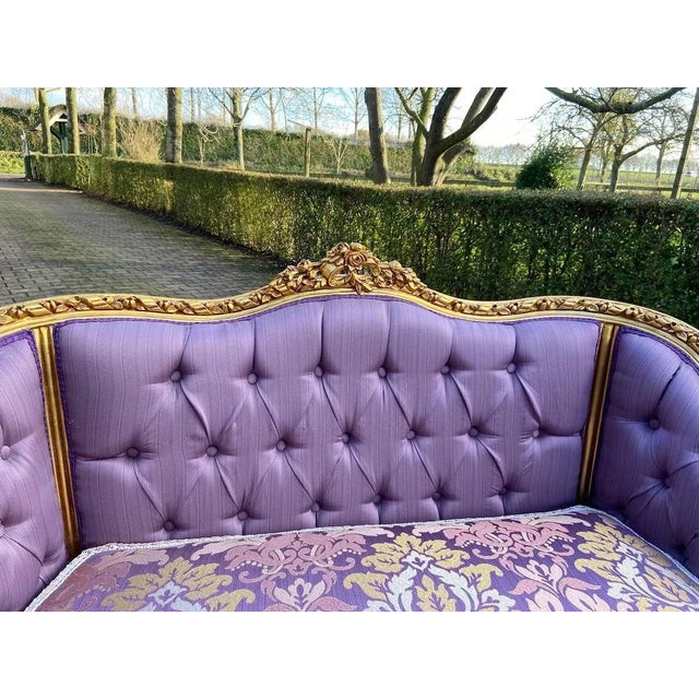 French Louis XVI Baroque Rococo Lounge Style Settee Loveseat | Chairish
