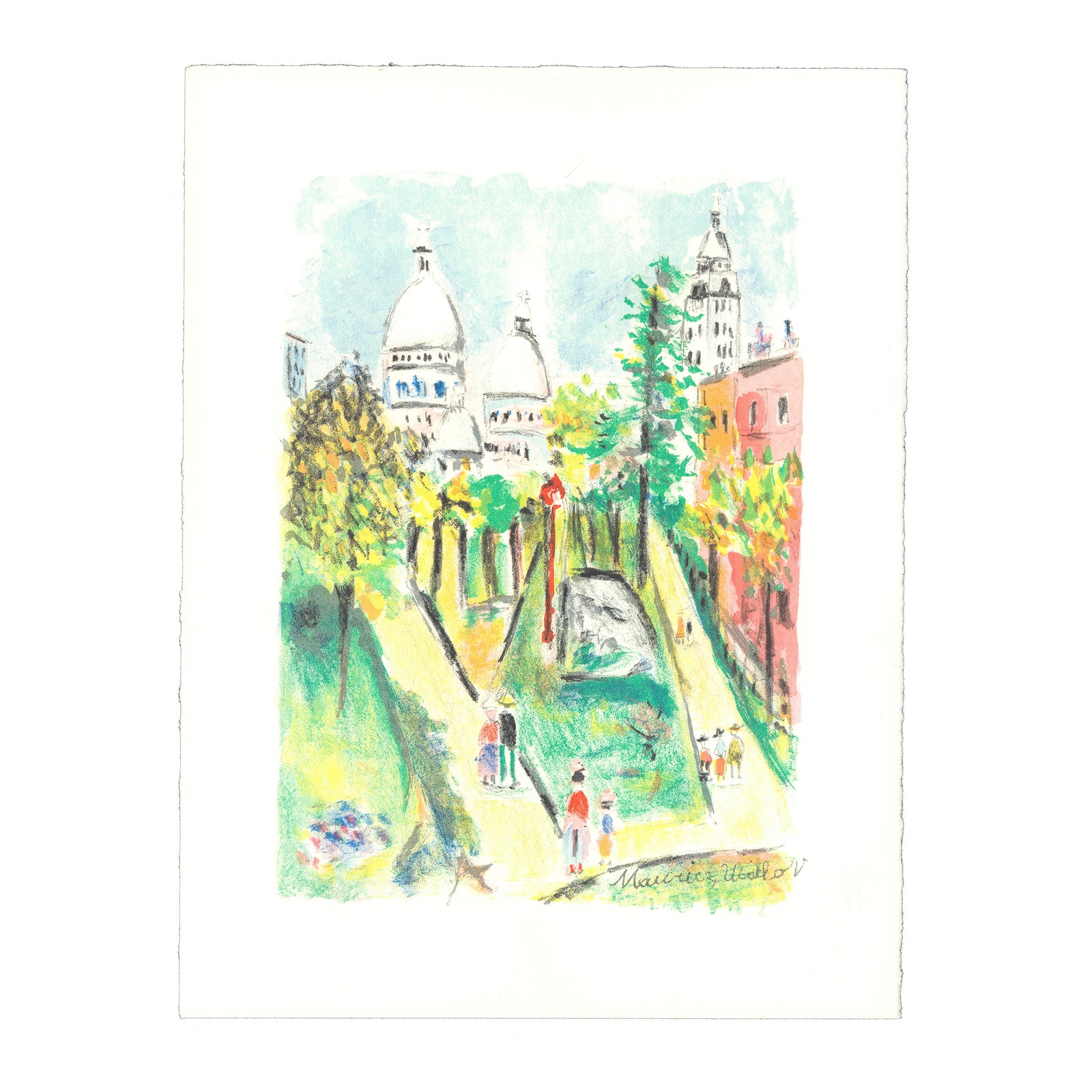 “Sacré Cœur” (Paris) by Maurice Utrillo 1955 Lithograph | Chairish