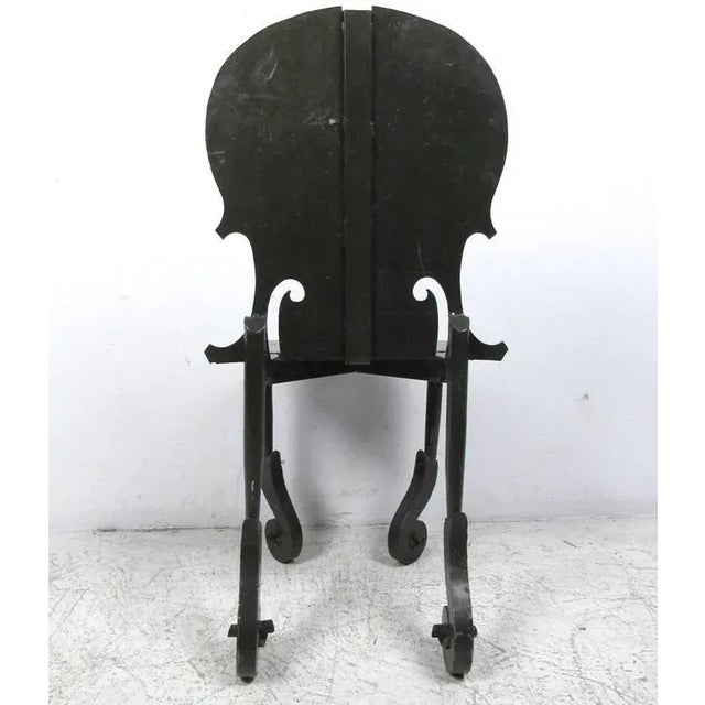 Vintage Metal Violin Chair in the Style of Arman | Chairish