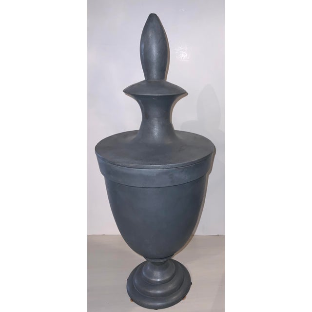 Modern Aluminum Urn | Chairish