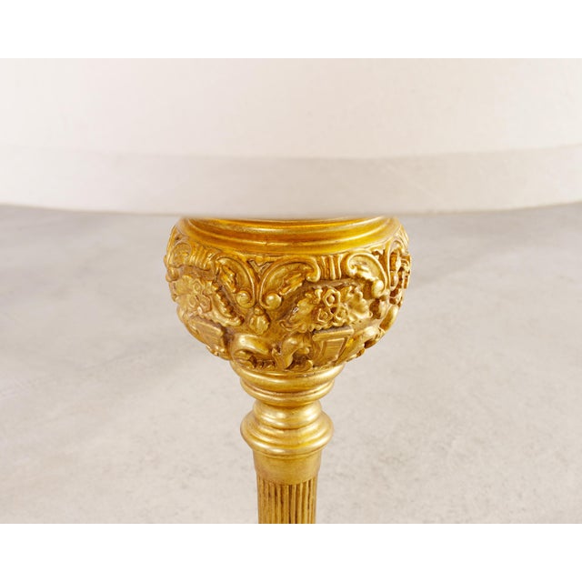 Pair of Nancy Corzine Neoclassical 22k Topiary Lamps | Chairish