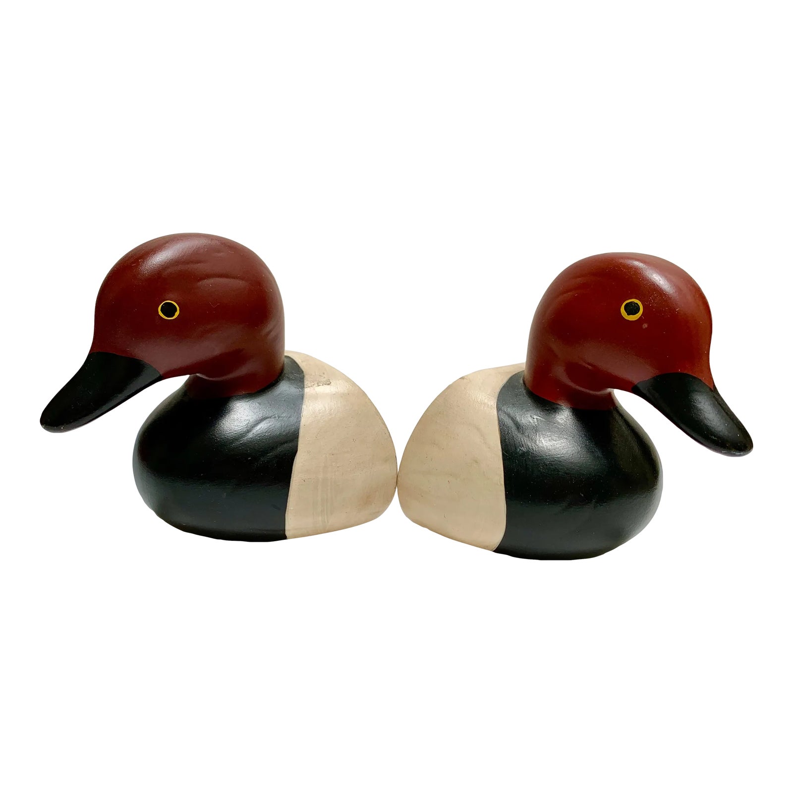 Vintage Duck Mallard Bookends, a Pair | Chairish