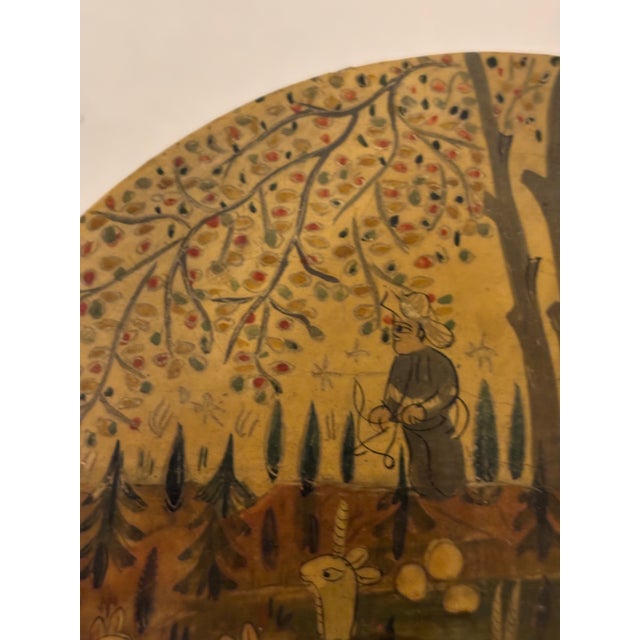 1960s Vintage Lacquerware Indian Round Box Hunt in a Garden With ...