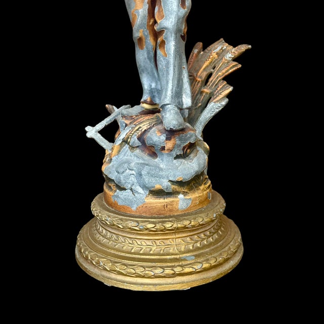 Early 20th Century Figural Farmer Sculpture With Polychrome Paint ...