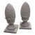 Tall Cement and Plaster Garden Outdoor Finials - Set of 2 | Chairish