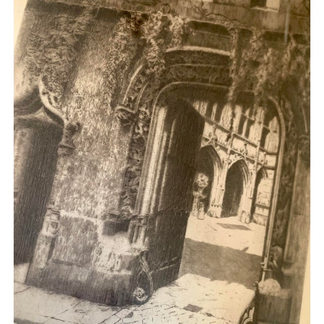 Antique 1920’s Architectural Etching ‘Archway’ by French Artist Lucy ...