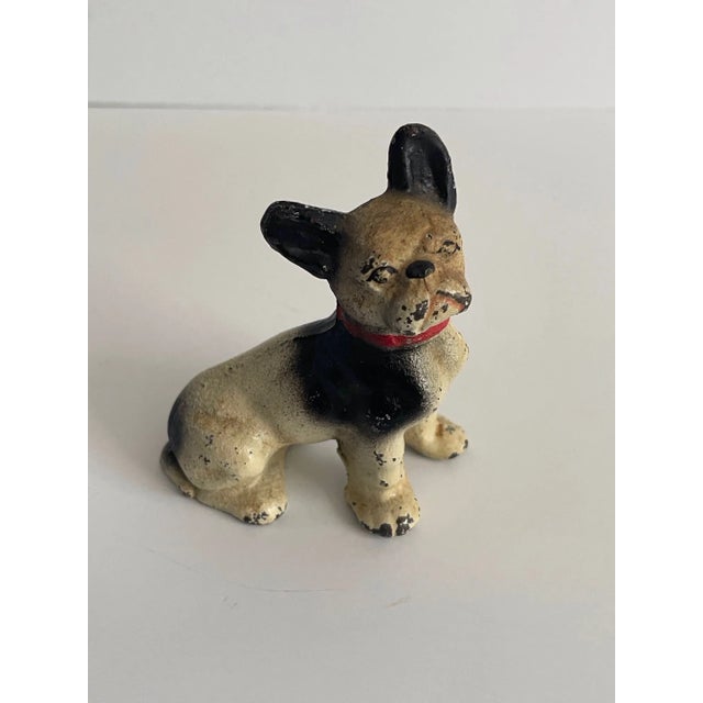 Antique Miniature Hubley Cast Iron French Bulldog Paperweight Figurine ...