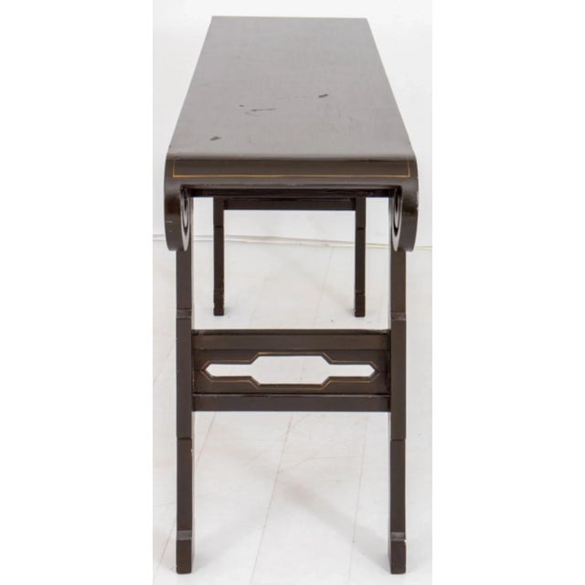Chinese Lacquered Wood Console Table | Chairish