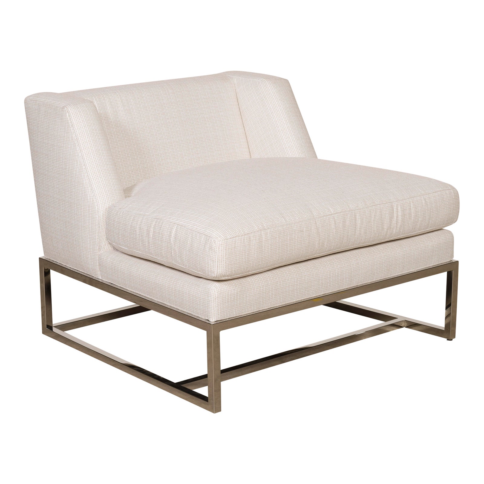 Vanguard Furniture Winthrop Chair in Tulip Ivory with Polished Nickel ...