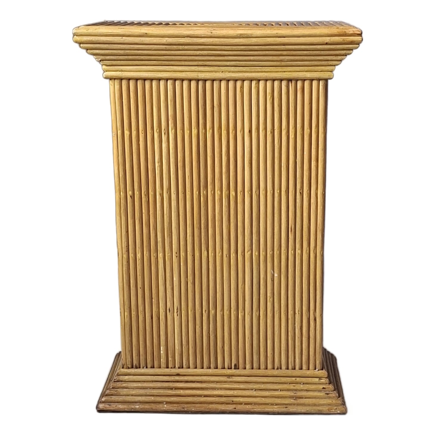 Pencil Reed Rattan Column, 1970s-1980s | Chairish