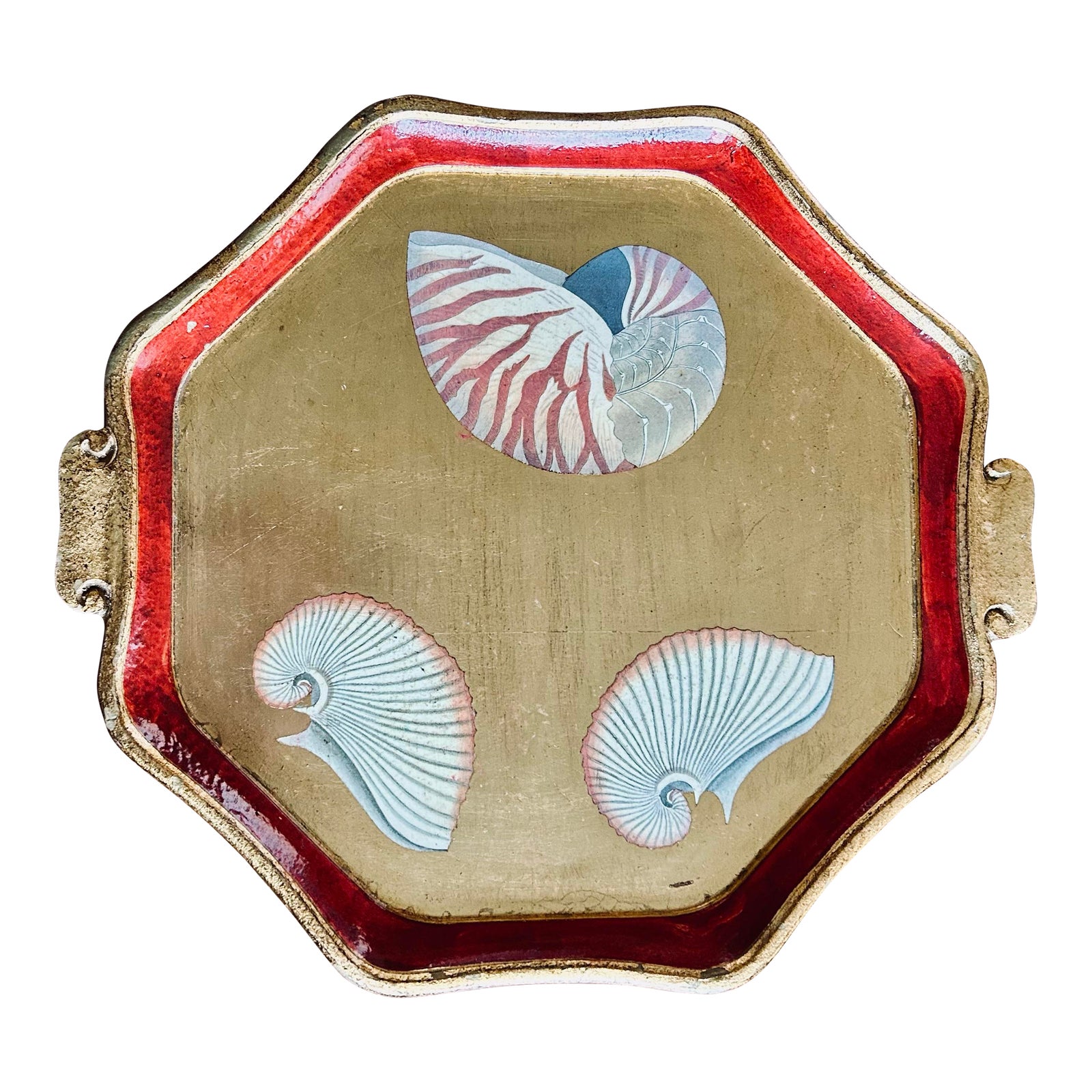 Florentine Shell Serving Tray | Chairish