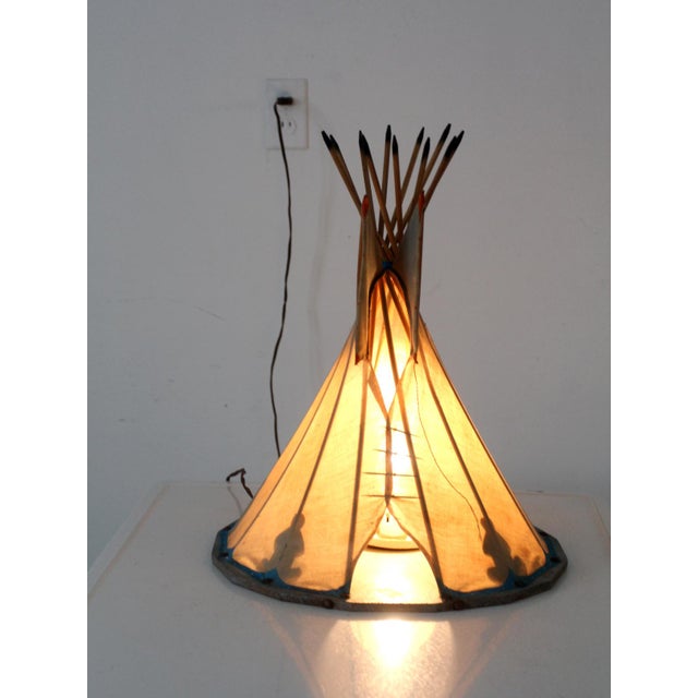 Mid Century Teepee Lamp | Chairish