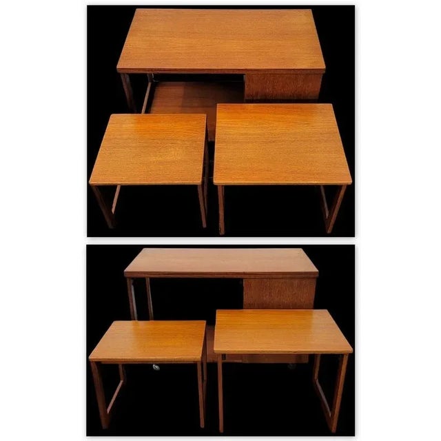 1960s McIntosh Tristor Danish Modern Teak Wood Metamorphic Coffee Table ...
