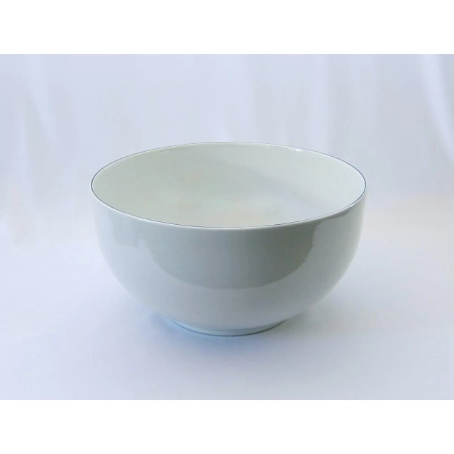 Large Grethe Meyer Blue Line Punch Bowl for Royal Copenhagen | Chairish