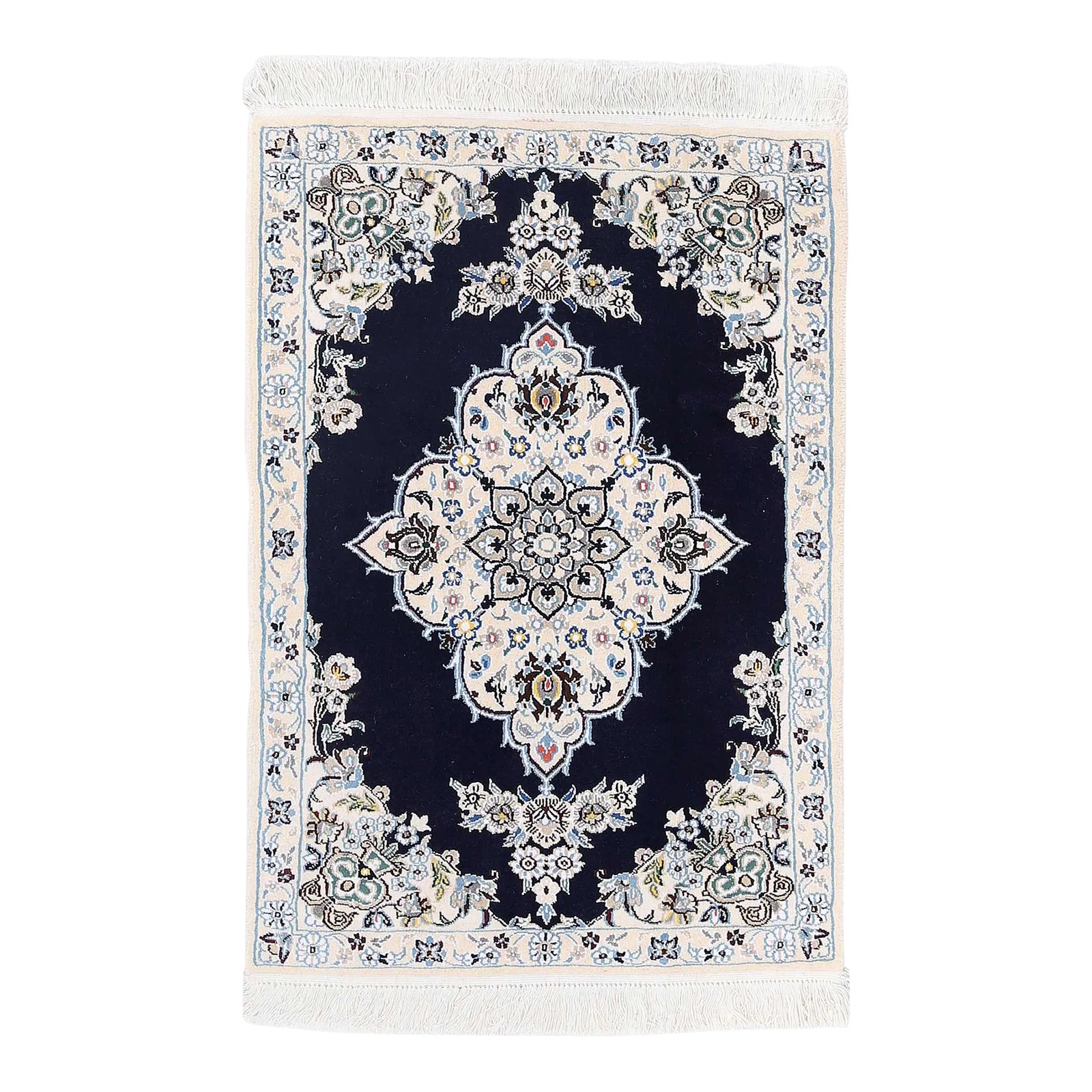 Pasargad Persian Nain Silk & Wool Rug | Chairish