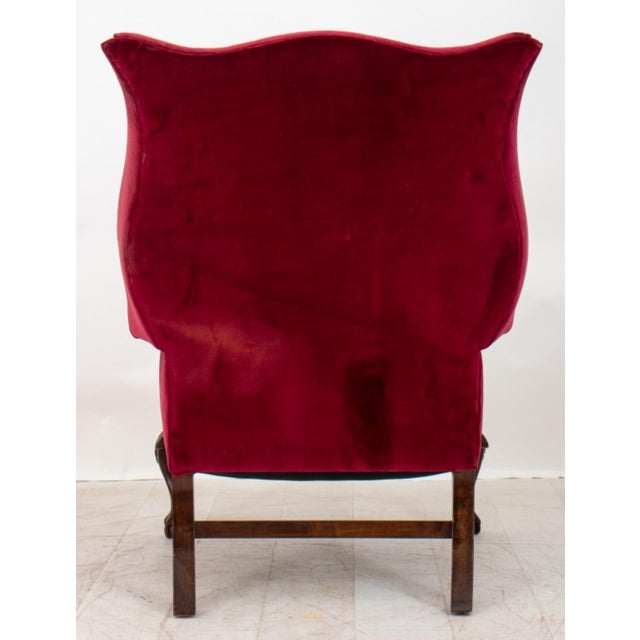 Chippendale Style Back Wing Chair | Chairish