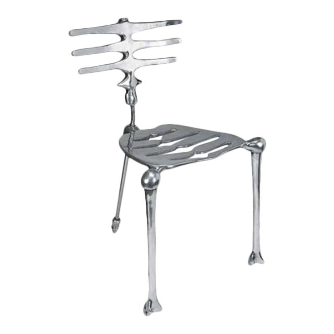 1990s Vintage Early Production Michael Aram "Skeleton" Chair - Signed ...