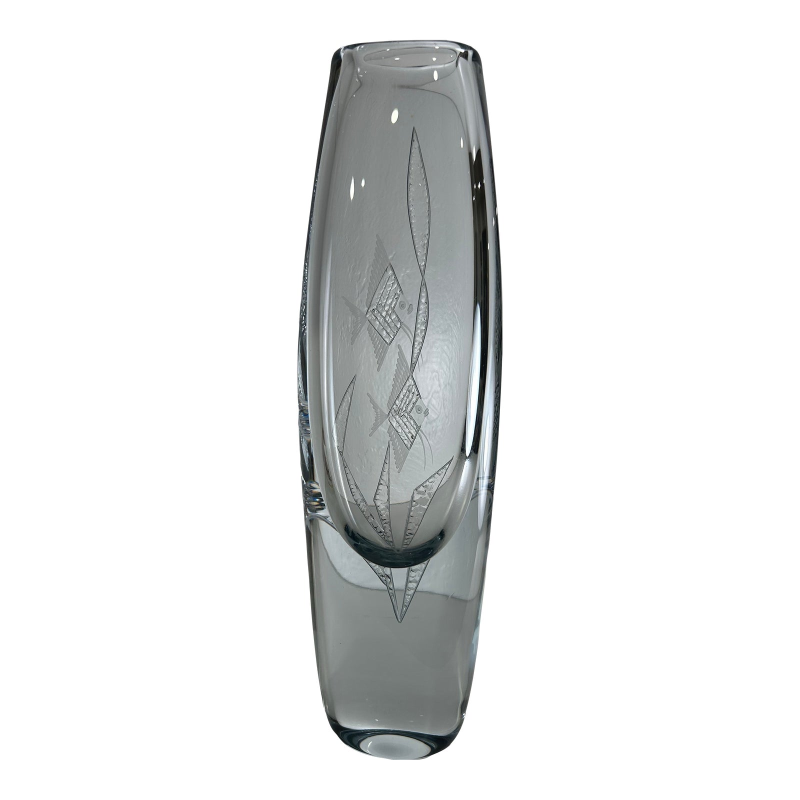 Mid Century Modern Asta Stromberg Scandinavian Art Glass Vase ...