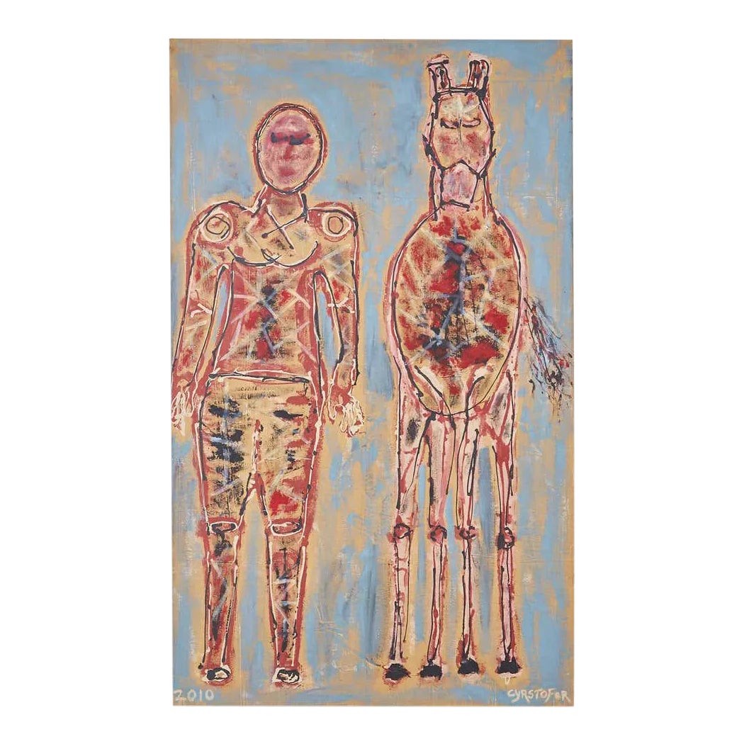 Trusted Companion Canvas Painting by Christopher Shoemaker | Chairish