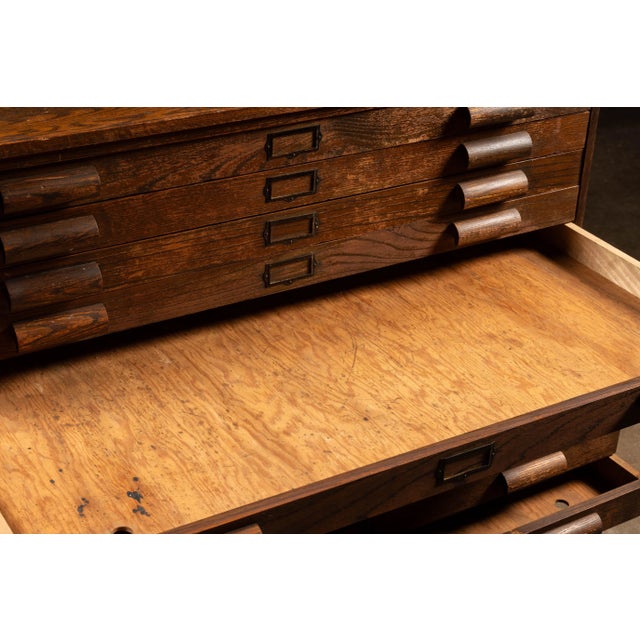 Early 20th Century Double Stack Flat File | Chairish