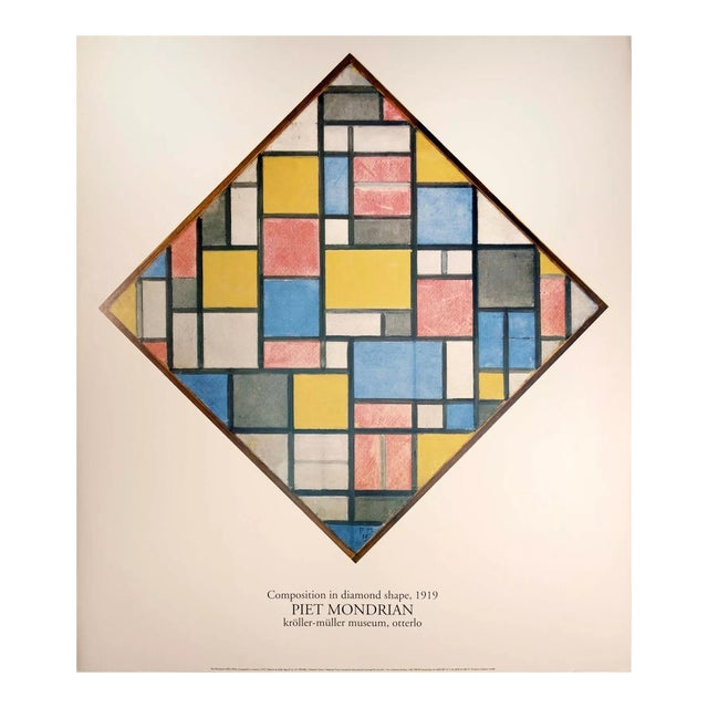 Piet Mondrian Composition in Diamond Shape, 1919 Lithographic ...