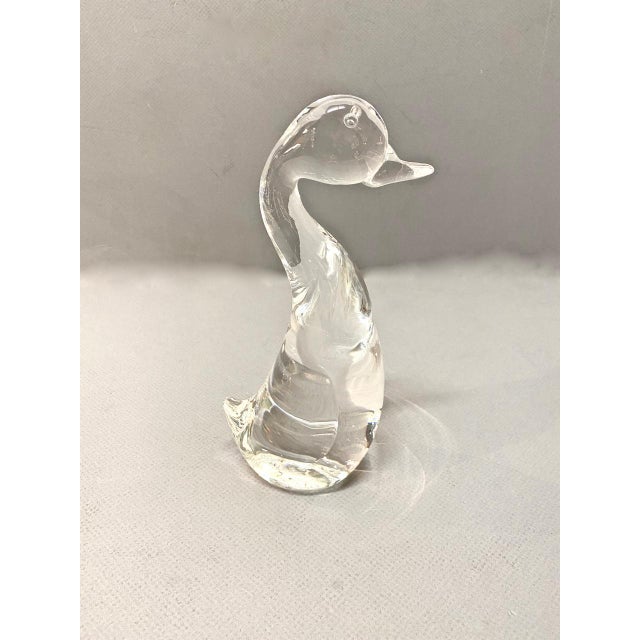 Mid 20th Century Steuben Duck Figure | Chairish