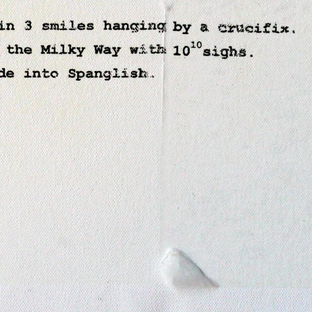 "Mona Lisa De San Ysidro" Contemporary Minimalist Word Art Monoprint ...