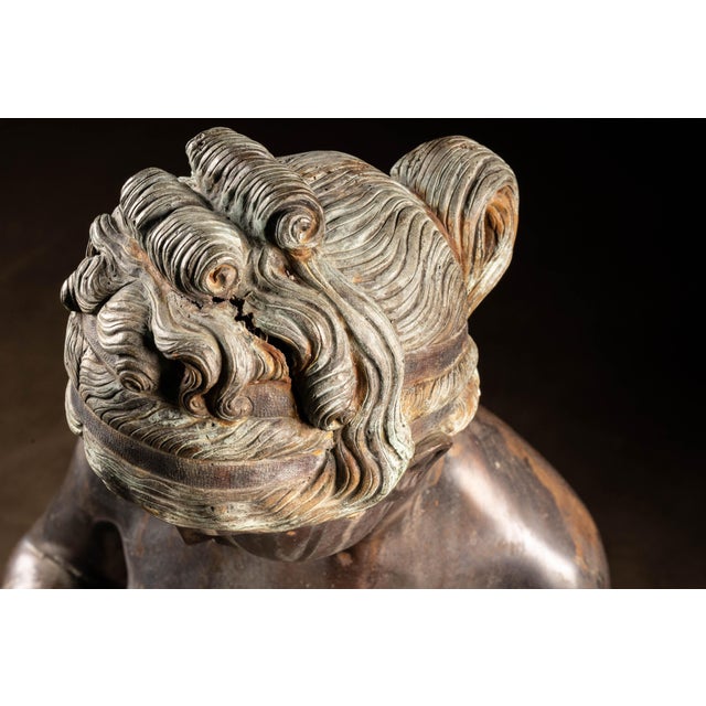 1920s Grand Tour Style Oxidized Statue of Venus With the Apple | Chairish