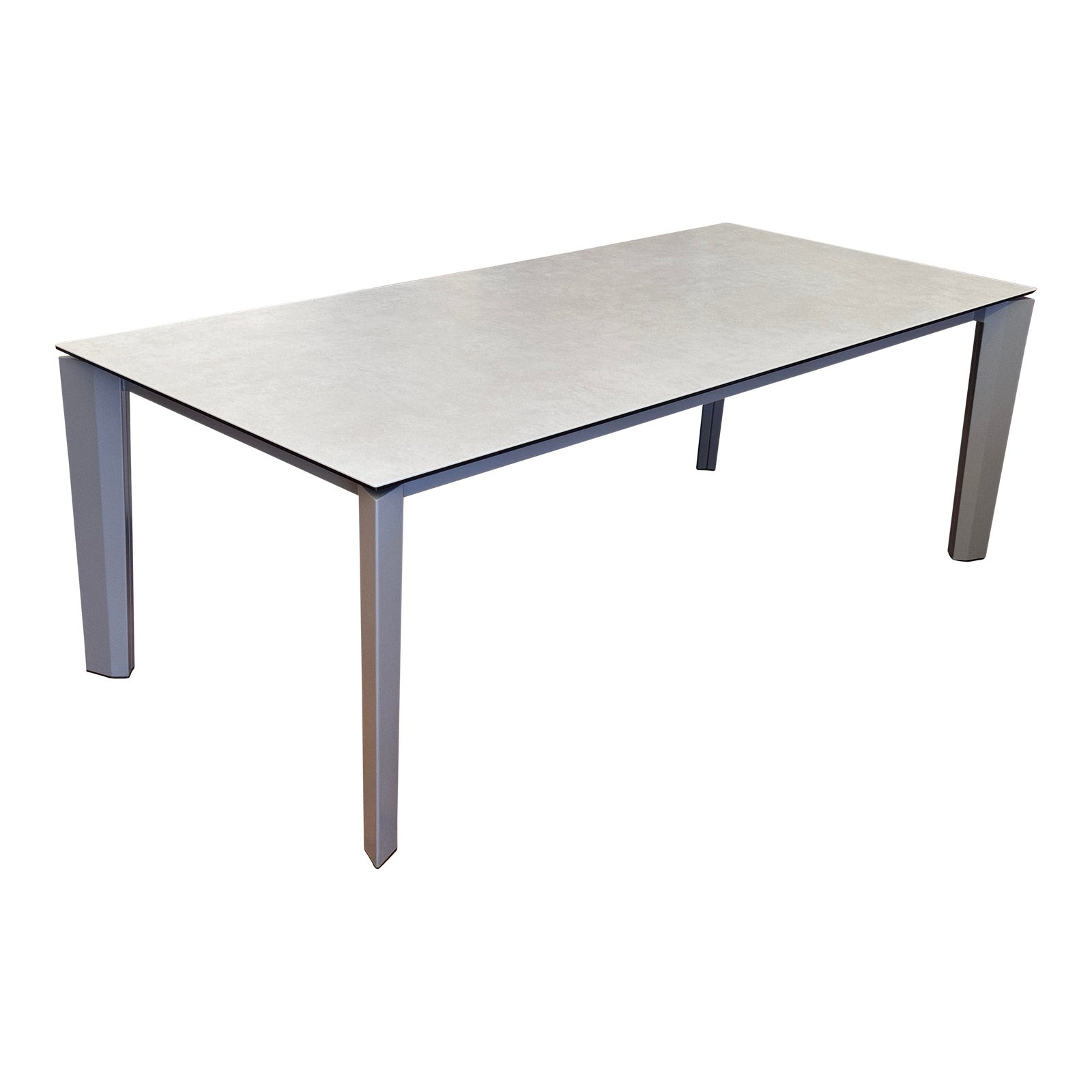 Calligaris Delta Cement Ceramic Extension Table | Chairish