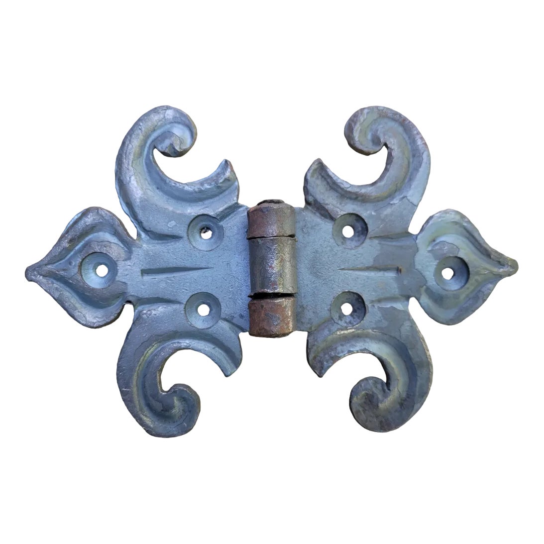 Large Antique Gothic Wrought Iron Door Hinge | Chairish
