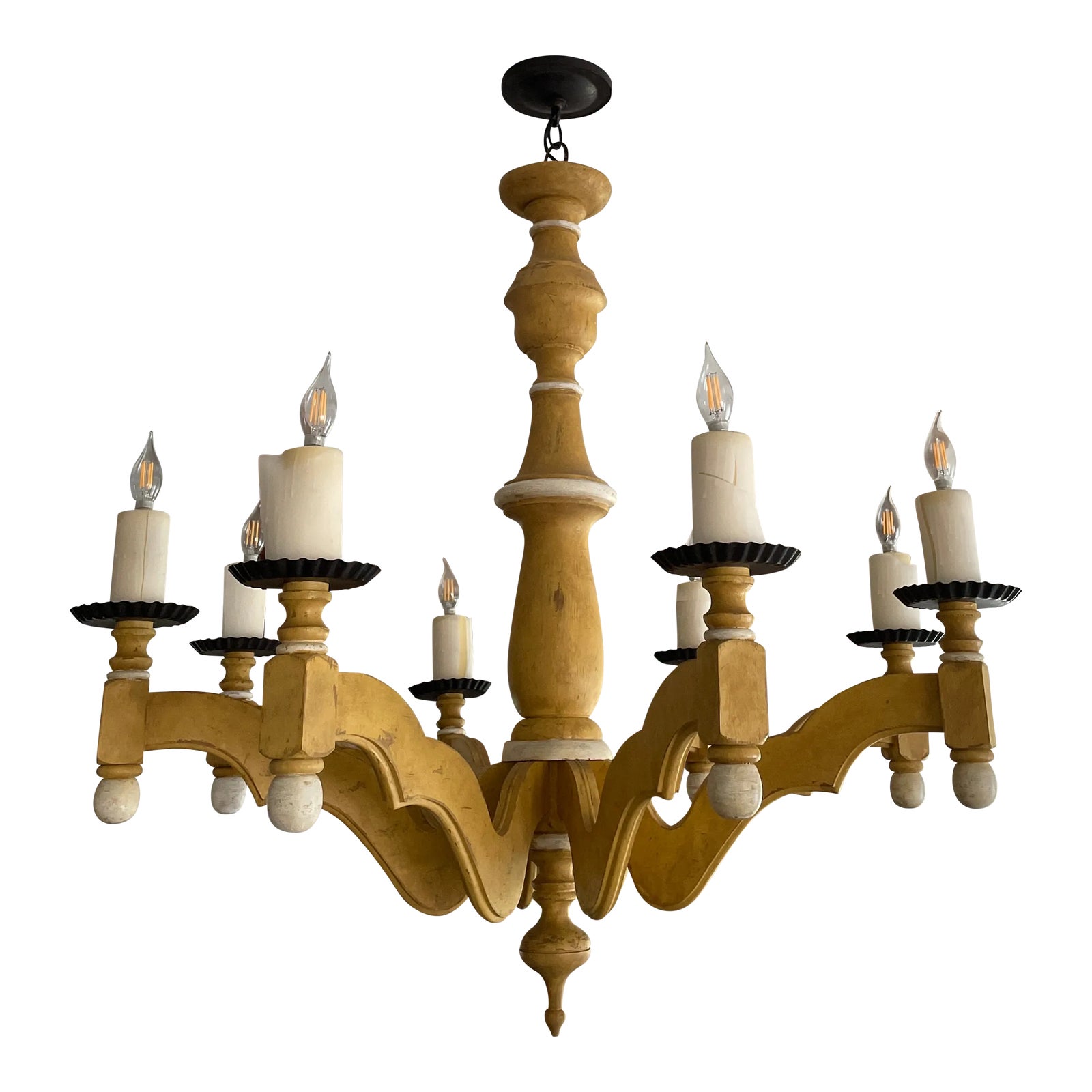 2000s Paul Ferrante Santa Barbara Chandelier, 8 Candelabra | Chairish