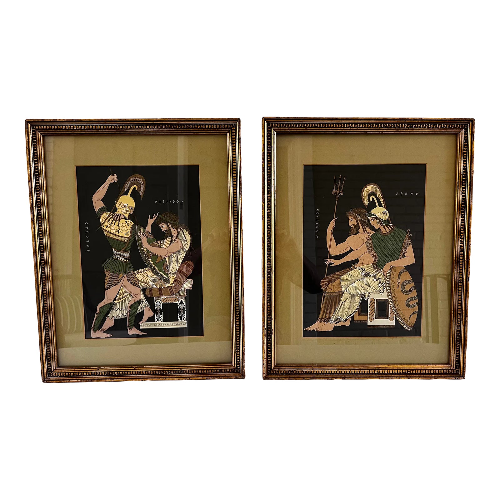 Mid-Century Figurative Greek Mythology Lithographs by the Artist Victor ...