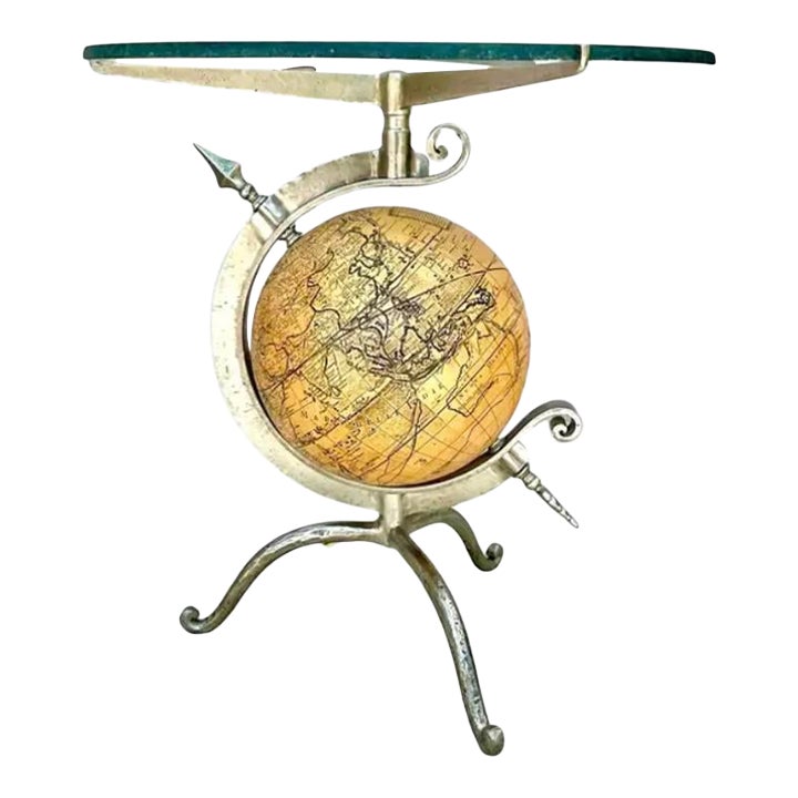 Globe Side Table, Neoclassical Style | Chairish