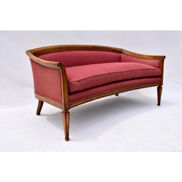 French Directoire Style Sofa in Cherrywood | Chairish