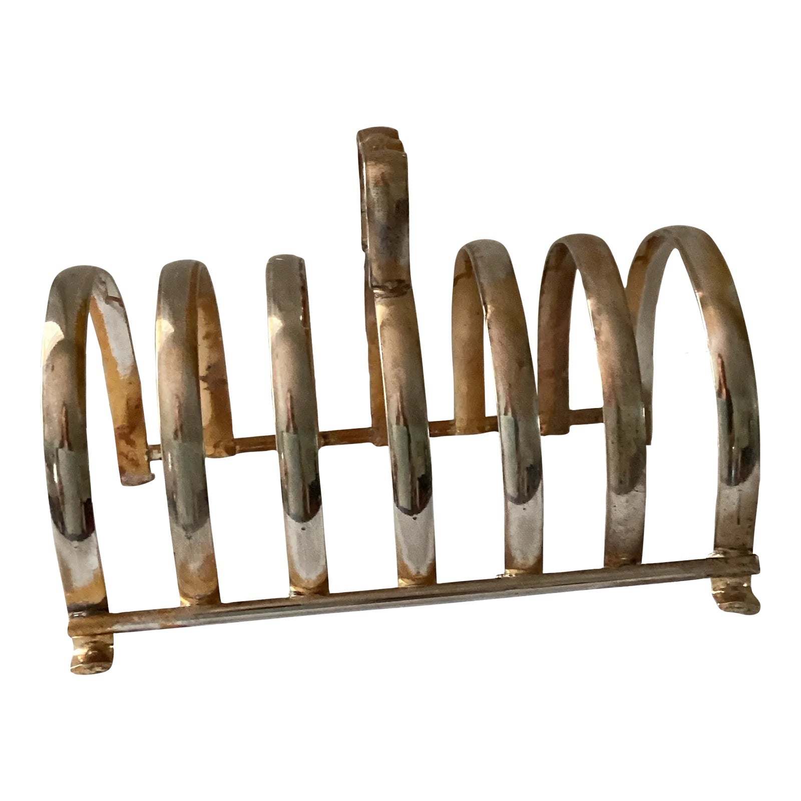 Vintage Silverplate English Toast Rack | Chairish